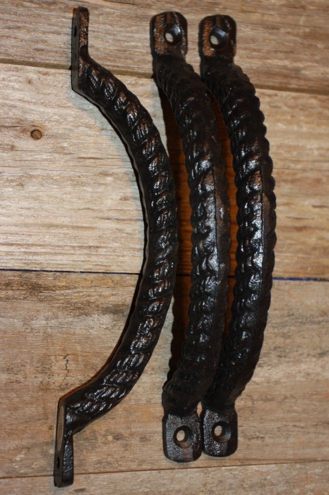 Nautical Rope Style Cabinet Pull Handle 8 1/2", Solid Cast Iron, Free ...