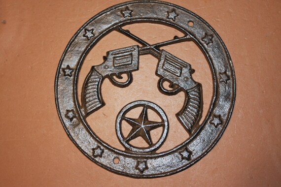Country Western Decor Wall Plaque Cast Iron Free Shipping - Etsy