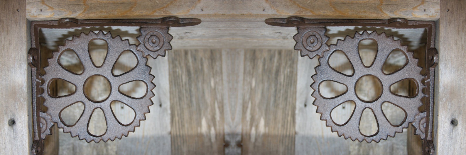 Cog Look Bracket Workshop Open Concept Shelving 8 | Etsy