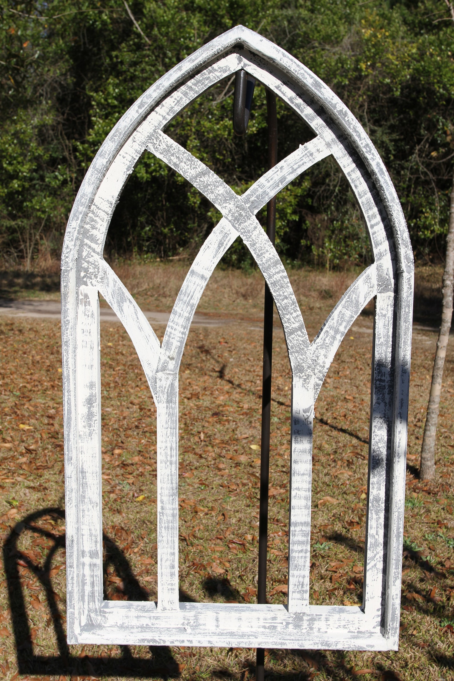 Weathered White Finished Large Wood Window Frame Wood Home - Etsy