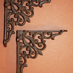 3pc 5 1/2 Decorative Cast Iron Corbels, Victorian Style, Free Ship B-28 ...