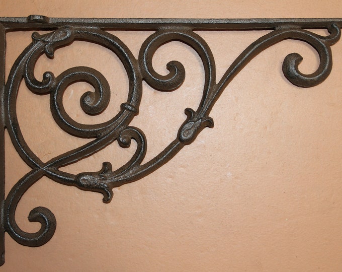 Antique Cast Iron Corbels, Victorian Corbels, Smaller Sized Corbel ...