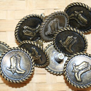 COWBOY BOOT Dresser Pulls / Ranch Decor / Country Western Decor / Door ...