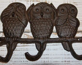 Owl Wall Hooks - Etsy