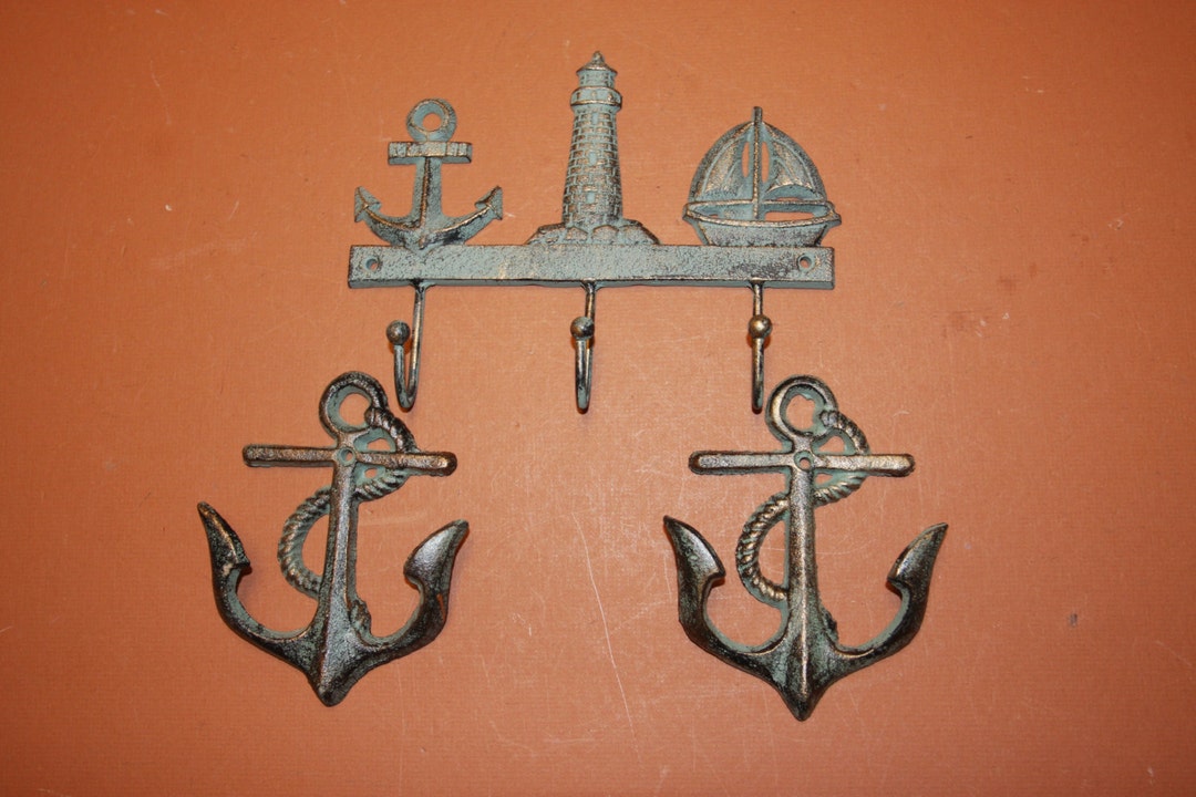 3 Sailor Wall Hooks Sailor Wall Decor Seaviewmaritime - Etsy