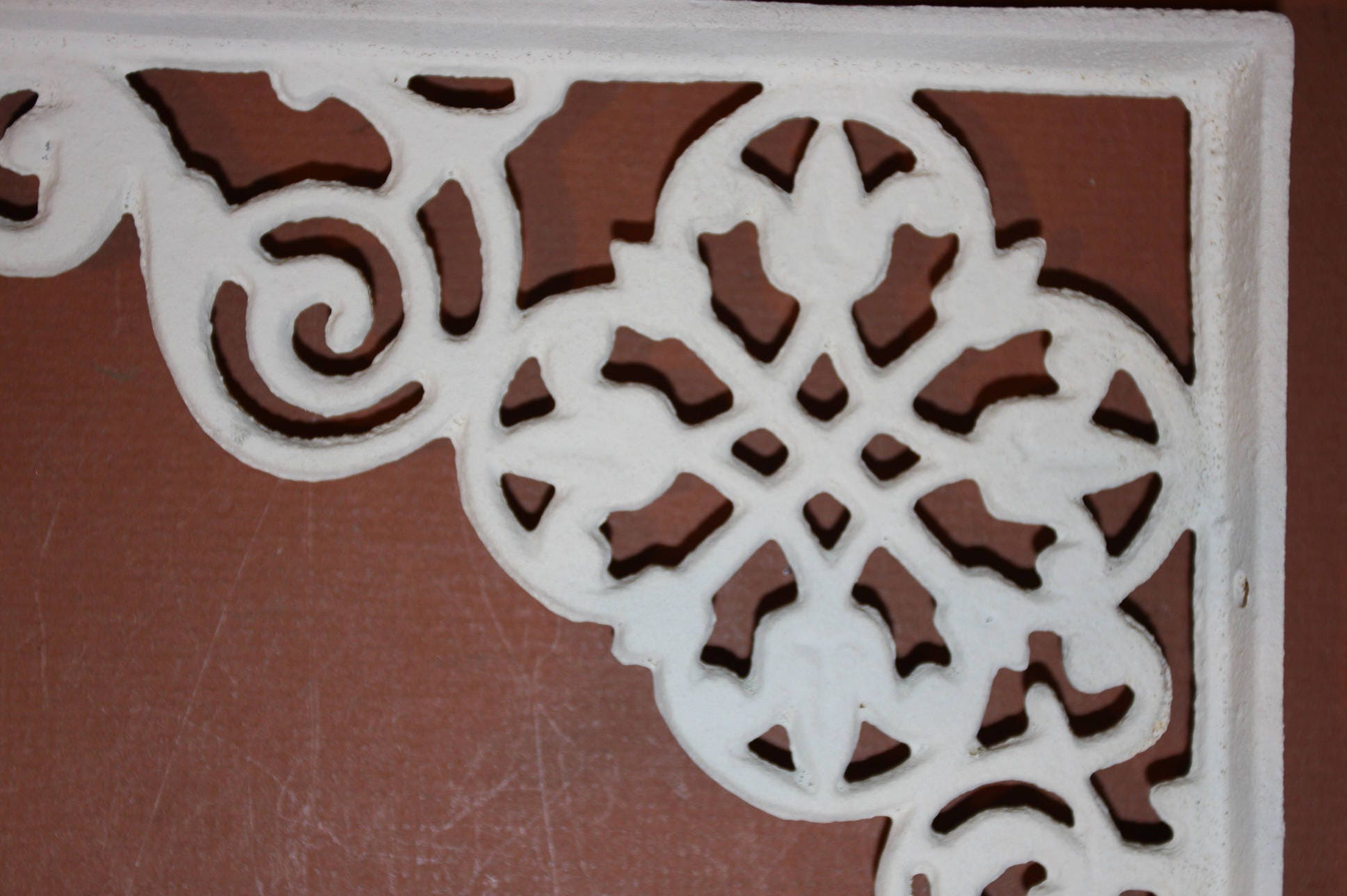 4pc White Flower Decorative Shelf Brackets 7 1/2 Free | Etsy