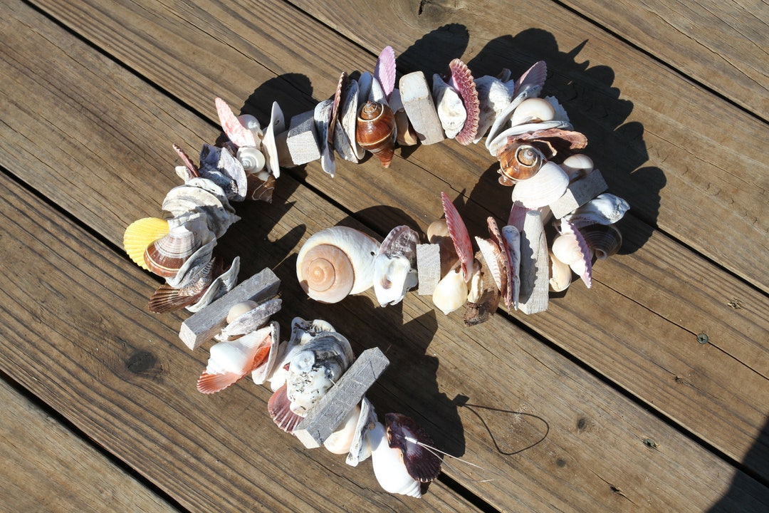 40 Handcrafted Seashell Garland Made in the USA Tidal - Etsy