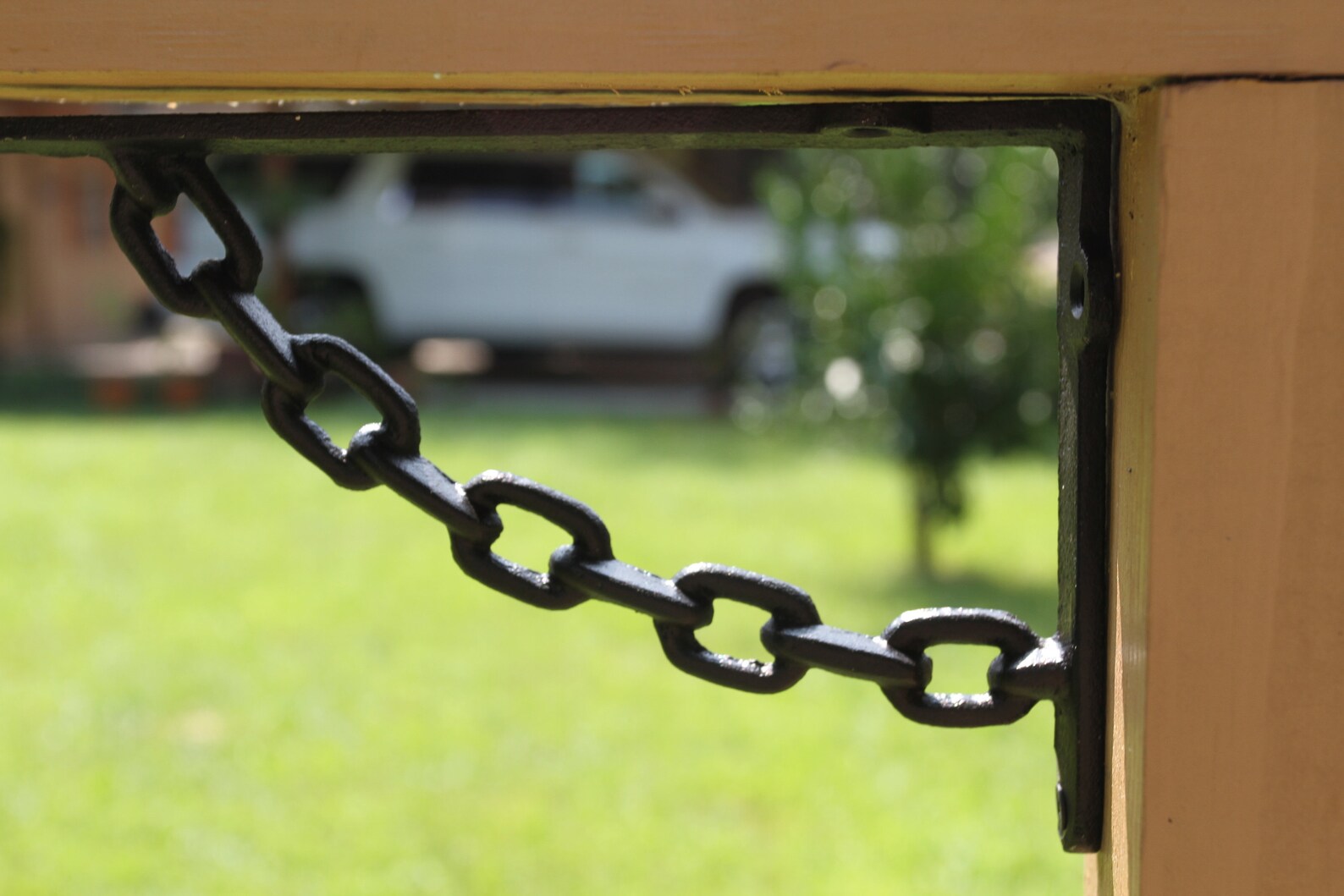 3pc Mailbox Bracket Chain Link Look Cast Iron Free Ship - Etsy