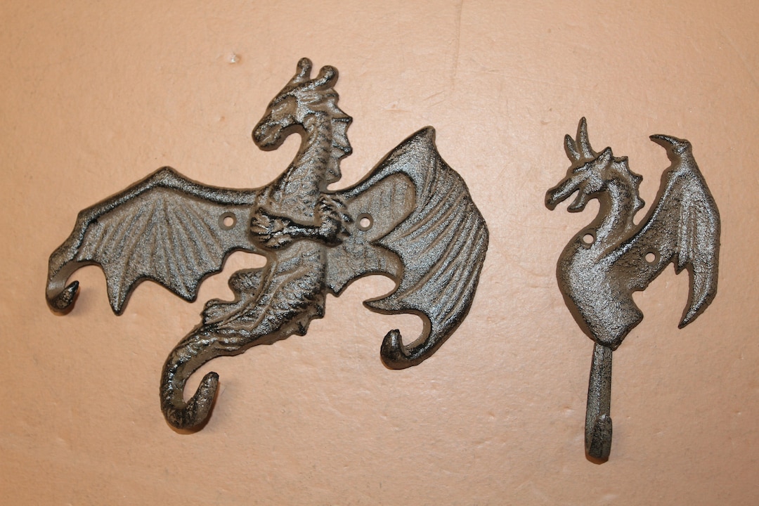 DRAGON Collection, Wall Hook, Mythical Creature, Folklore Decor, Kids ...