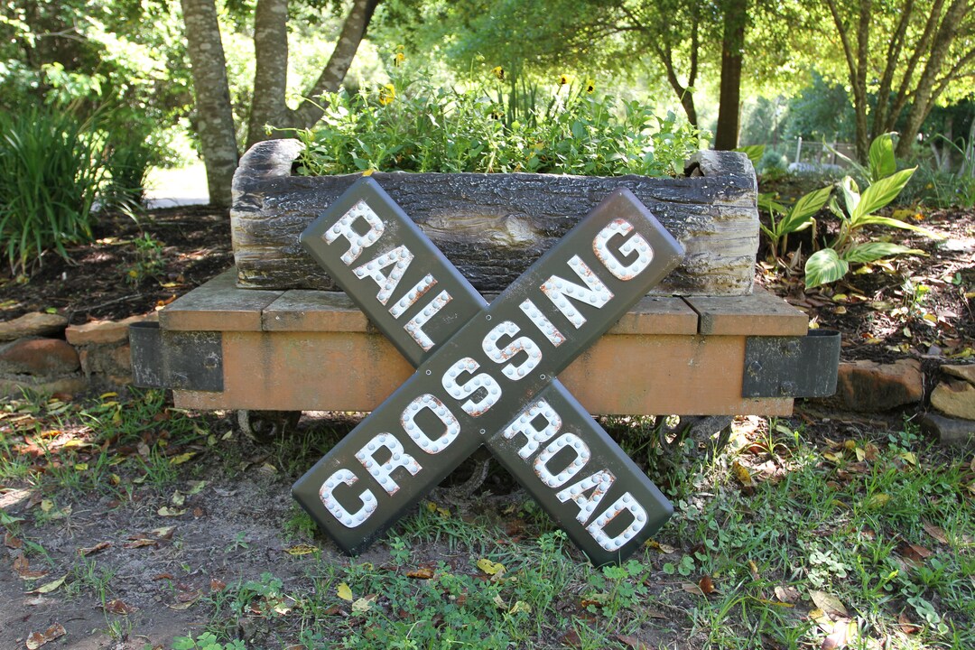 RAILROAD SIGN / Man Cave Decor / Hobby Room Decor / Wall Hanging ...