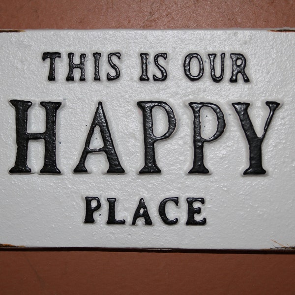 Our Happy Place Sign - Etsy