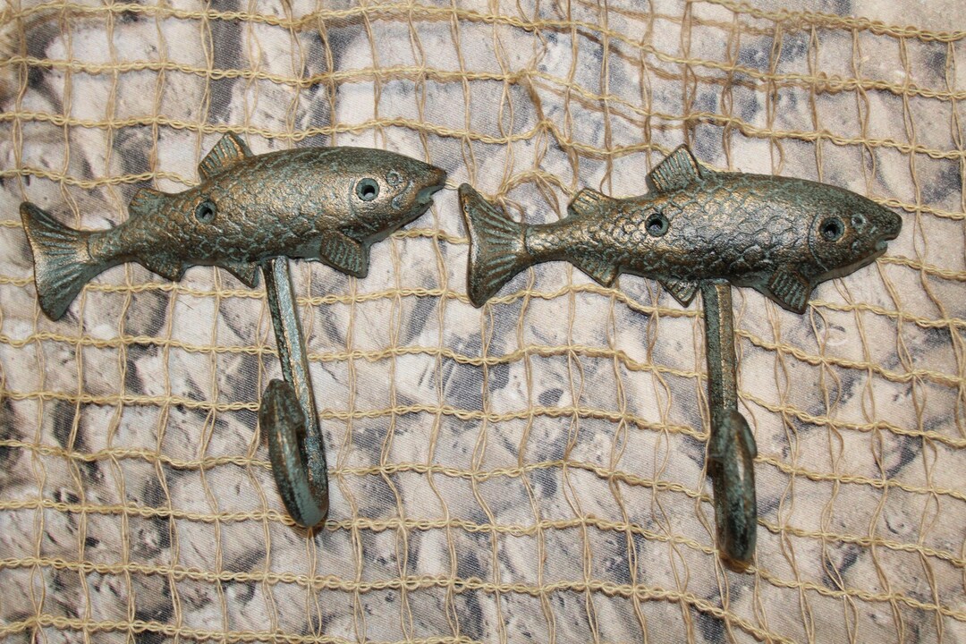 1-coastal WALL Hook,decorative Fish Wall Hook,fish Decor,beach Decor ...