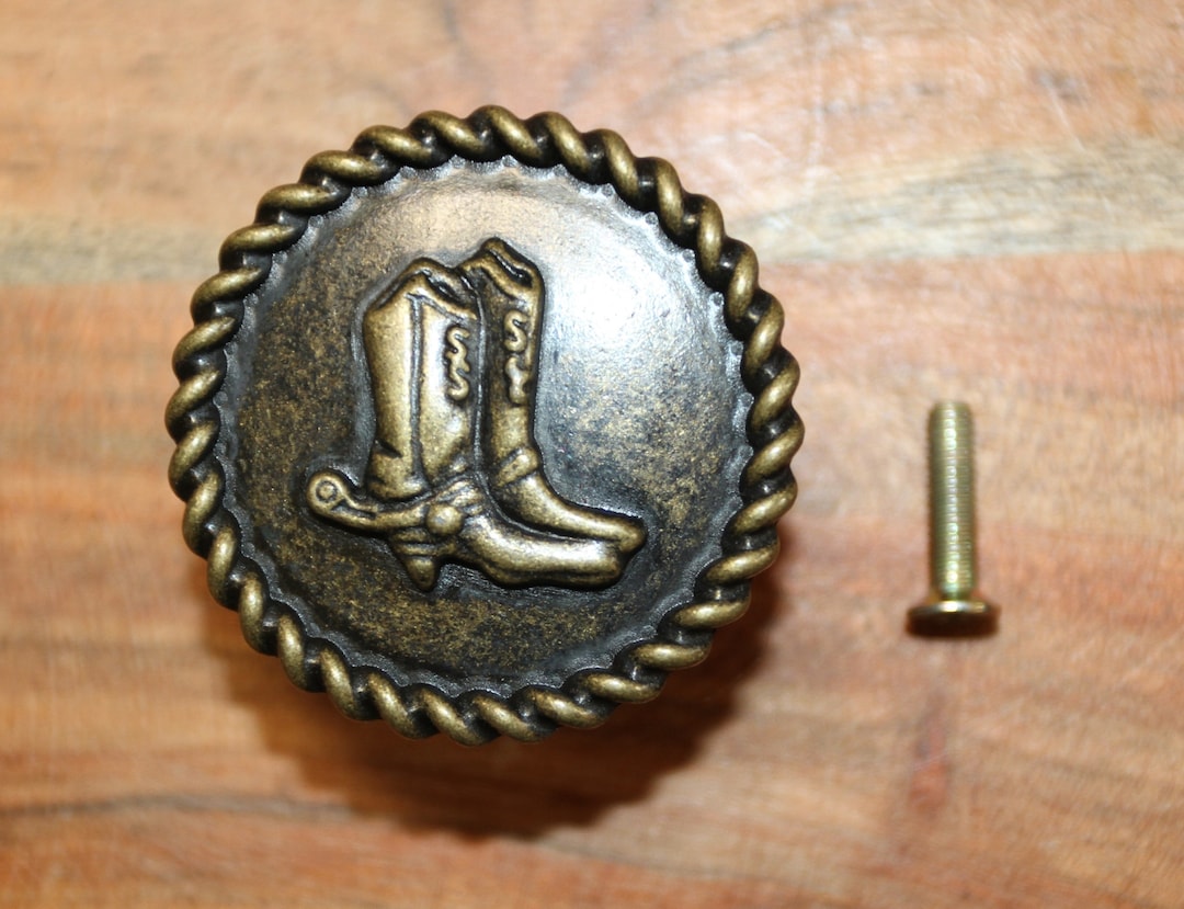 COWBOY BOOT Dresser Pulls / Ranch Decor / Country Western Decor / Door ...