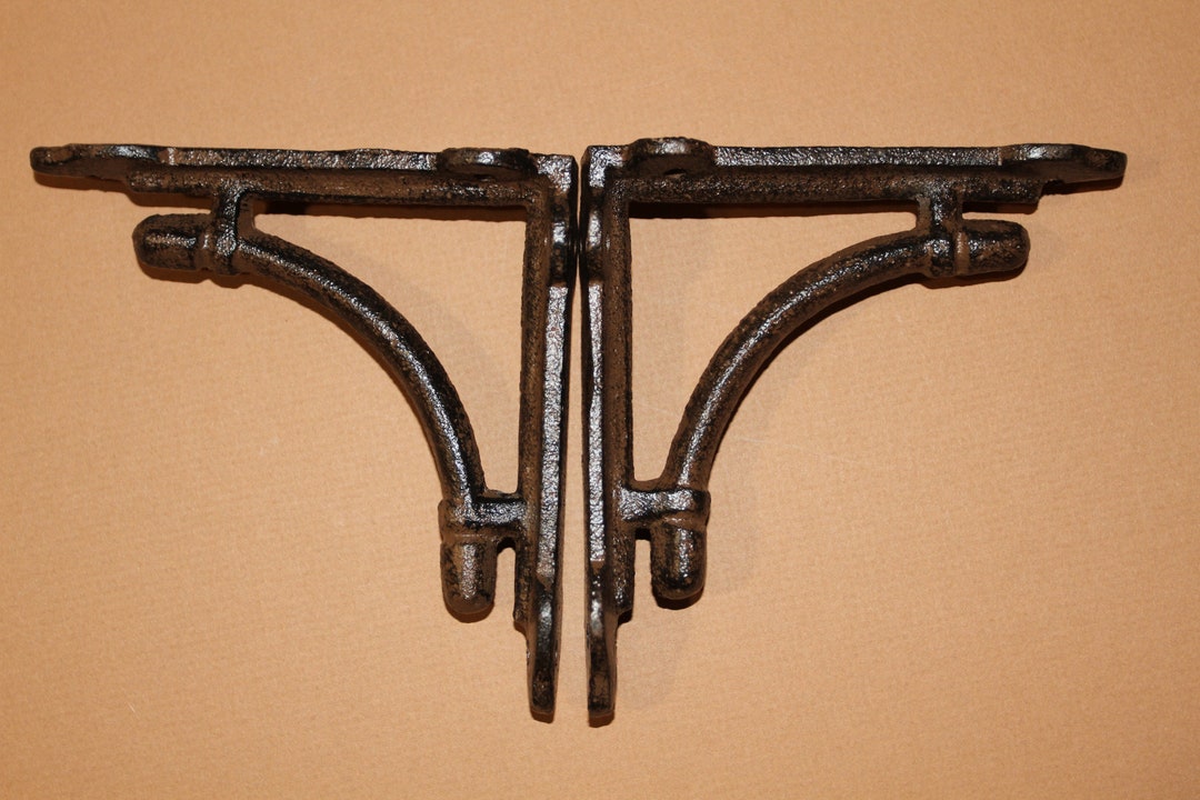 Tiny Bent Pipe Wall Brackets, Cast Iron, Free Ship B-74b - Etsy