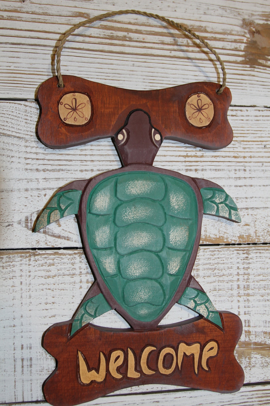 Wood Turtle Welcome Sign Turtle Decor Wood Decor Free - Etsy