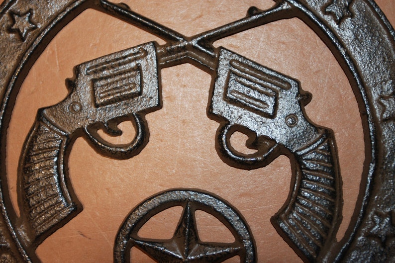 1 Western Decor Wall Plaque Cast Iron Free Shipping W-25 | Etsy