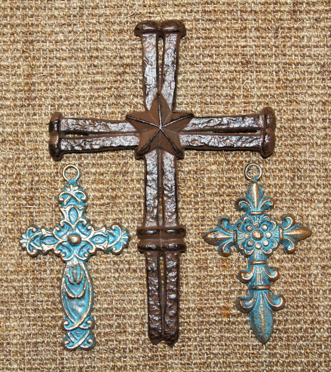WESTERN CROSSES, Christmas Gift, Craft Supply, Cross Wall Decor ...