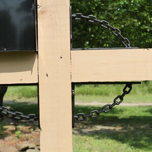 3pc Mailbox Bracket, Chain Link Look, Cast Iron, Free Ship B-87 - Etsy