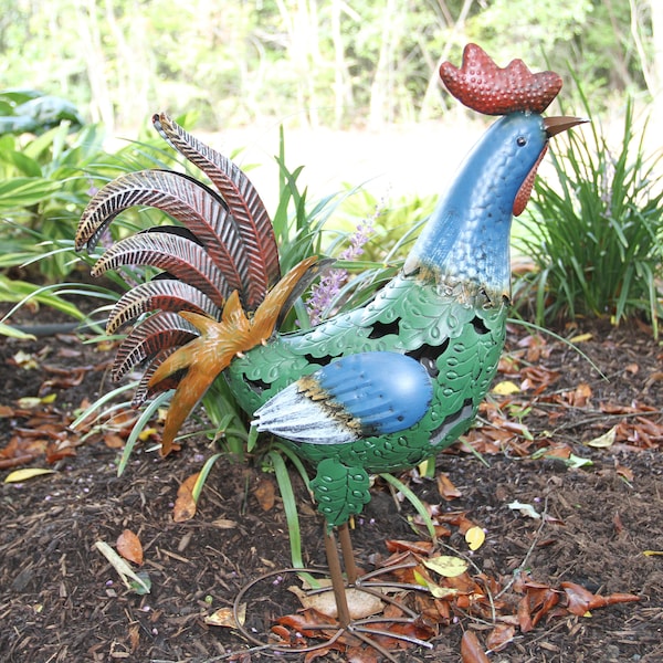 Metal Rooster - Etsy