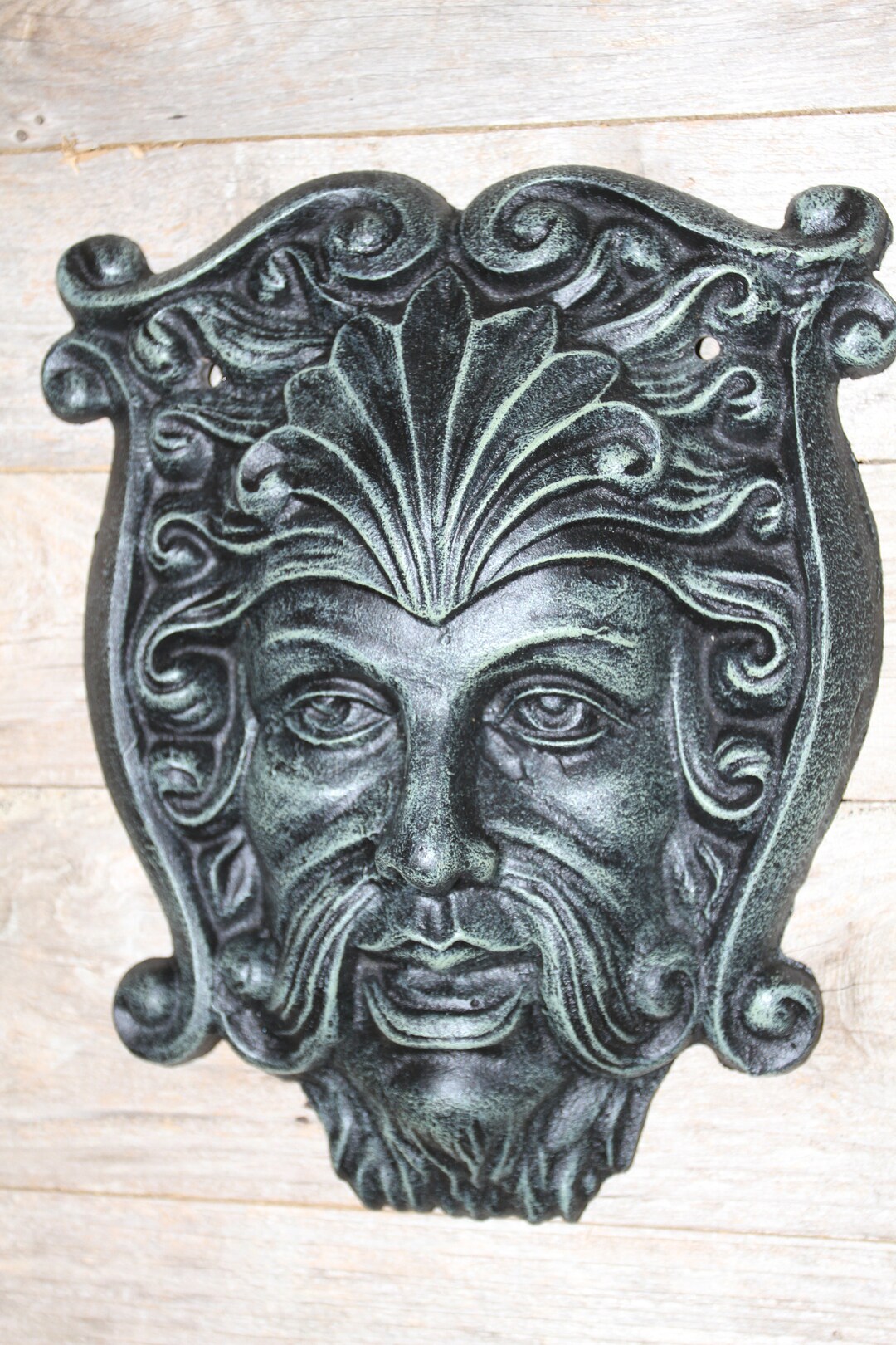 Gargoyle, Wall Plaque, Mystical Room Decor, Heavy Cast Iron, Free Ship ...