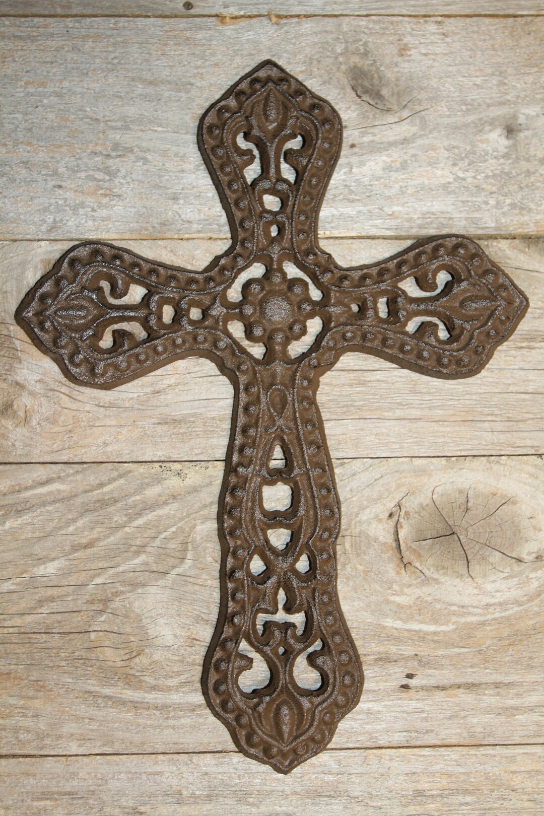 New Arrival!! Heavy Cast Iron Cross- Wall Hanging- Decorative Home ...