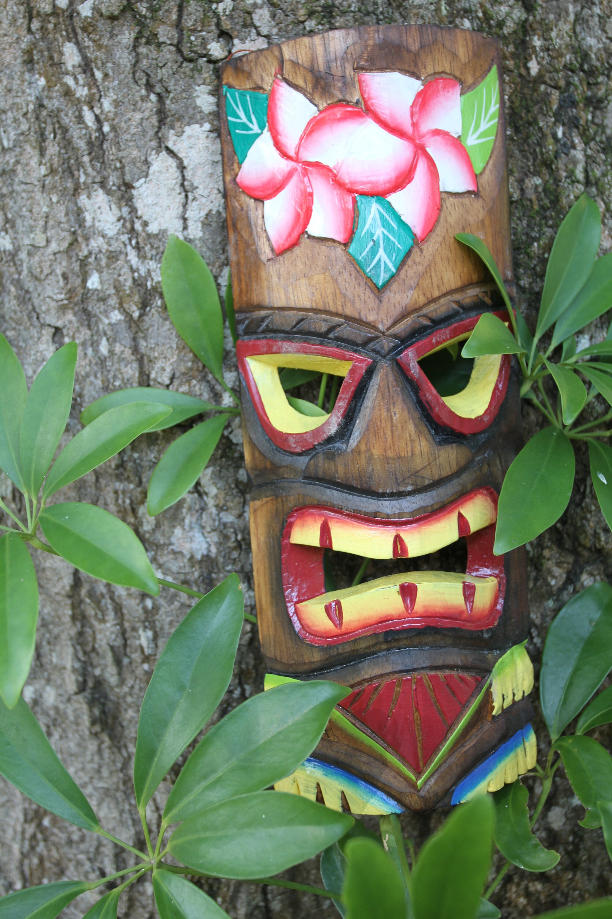 Tiki Bar Mask Tropical Decor Free Ship Tiki-1 | Etsy