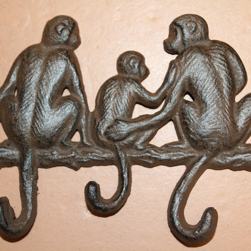 Monkey Wall Hook - Etsy