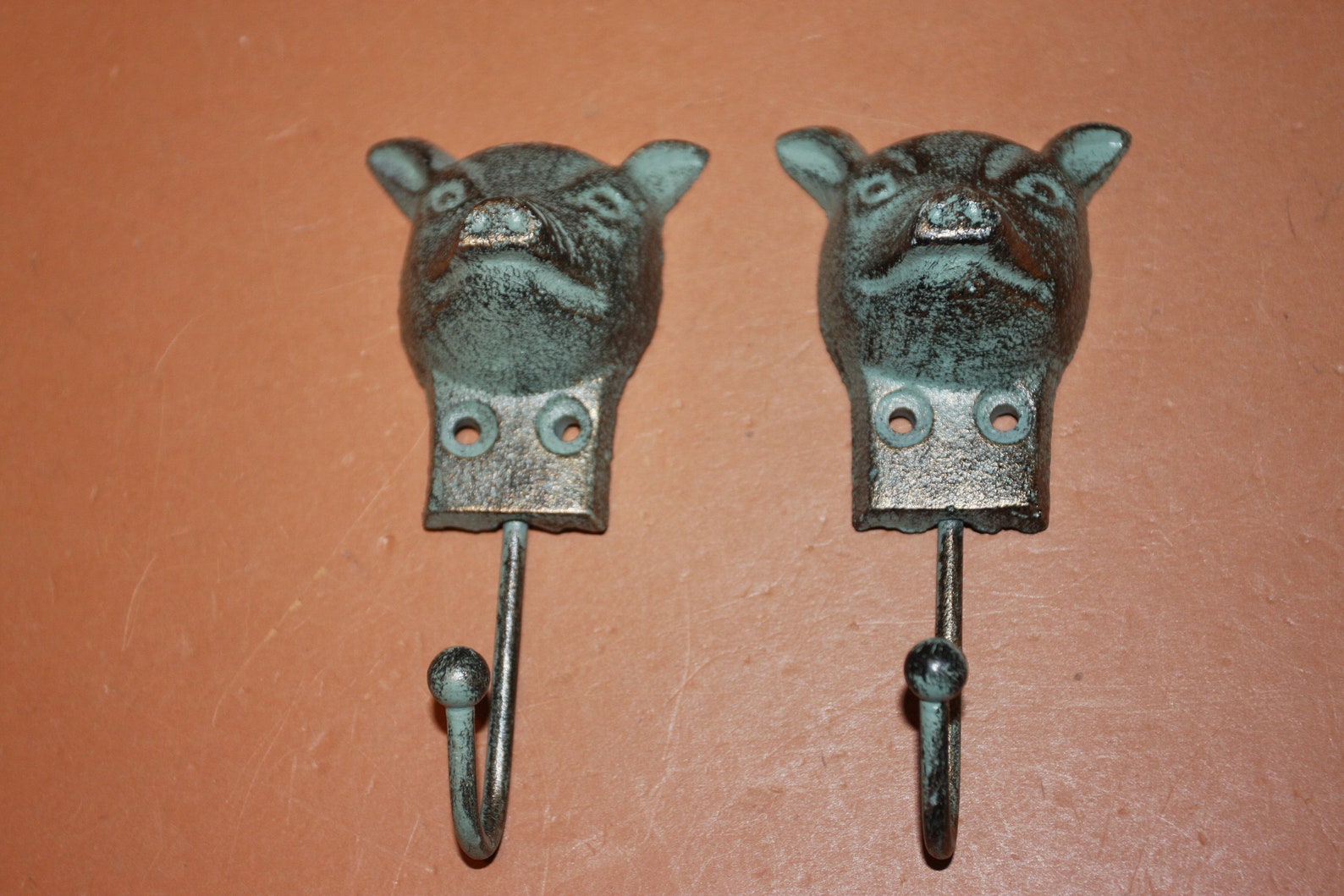 Pig Wall Hook Bronze Color Free Shipping H-95 | Etsy