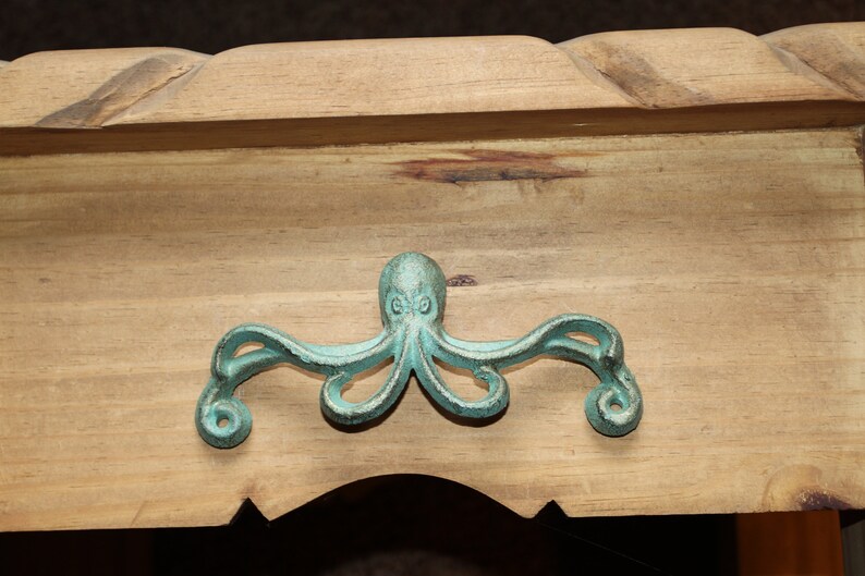Octopus Drawer Pulls Beach Bathroom Decor Free Ship Hw-53 | Etsy