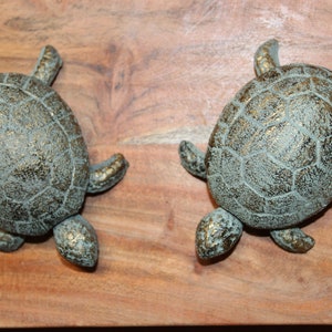 SPEEDY TURTLE / Collectible Free Standing Turtle / Bronze Look / 3 ...
