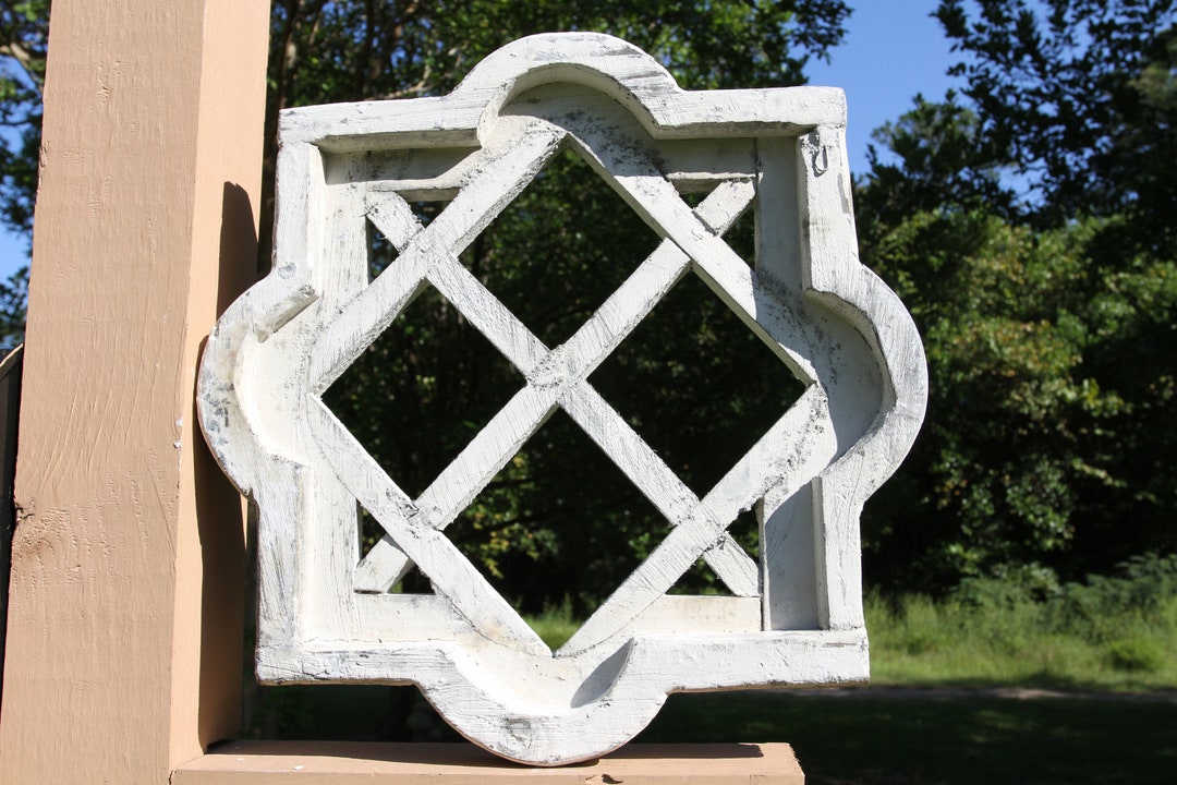 Off White Wood Window, Sea Glass Crafts, Free Ship - Etsy