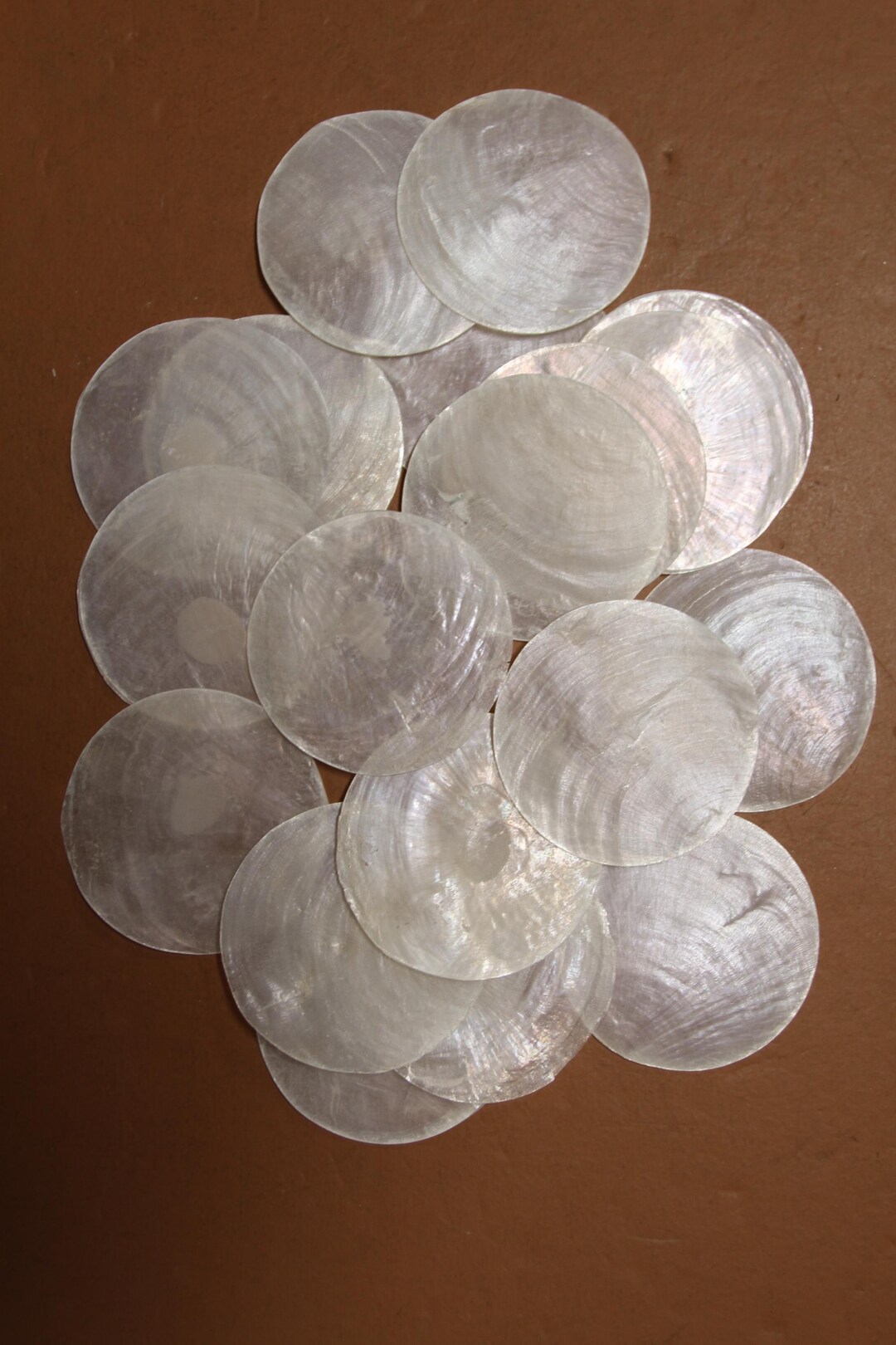 THICK CUT Capiz Seashell, Craft Supply, Beach Wedding Decor, Semi ...