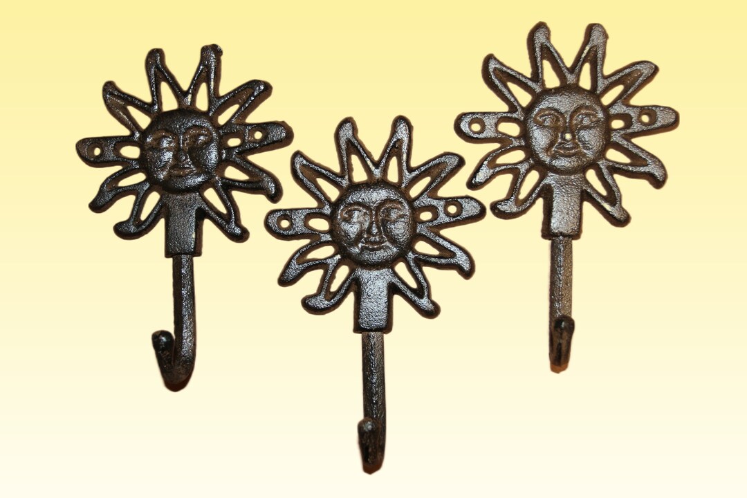 Sun Wall Hook, Decorative Kids Room Wall Hooks, Garden Decor, Kitchen ...