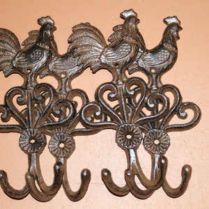 CHICKEN, Large, Double Wall Hook, Country Decor, Farm Decor, Home Decor ...