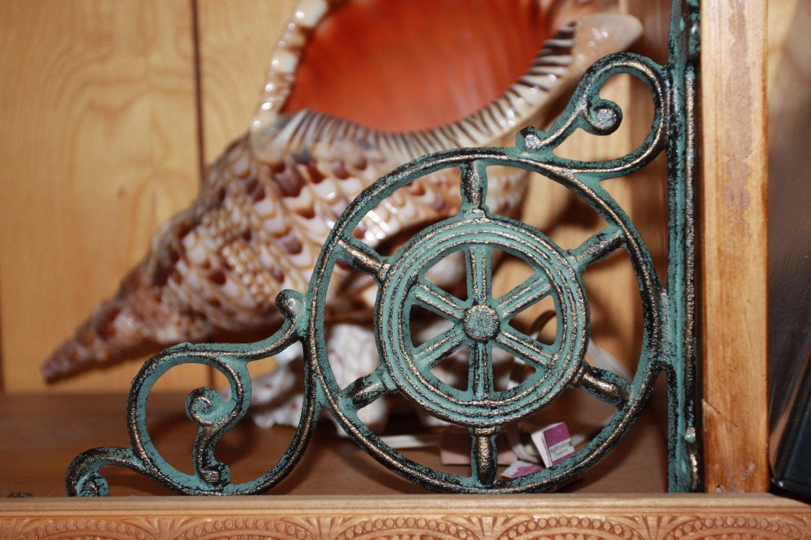 4pc Ship Wheel Shelf Brackets Nautical Decor Free Ship B-31 | Etsy