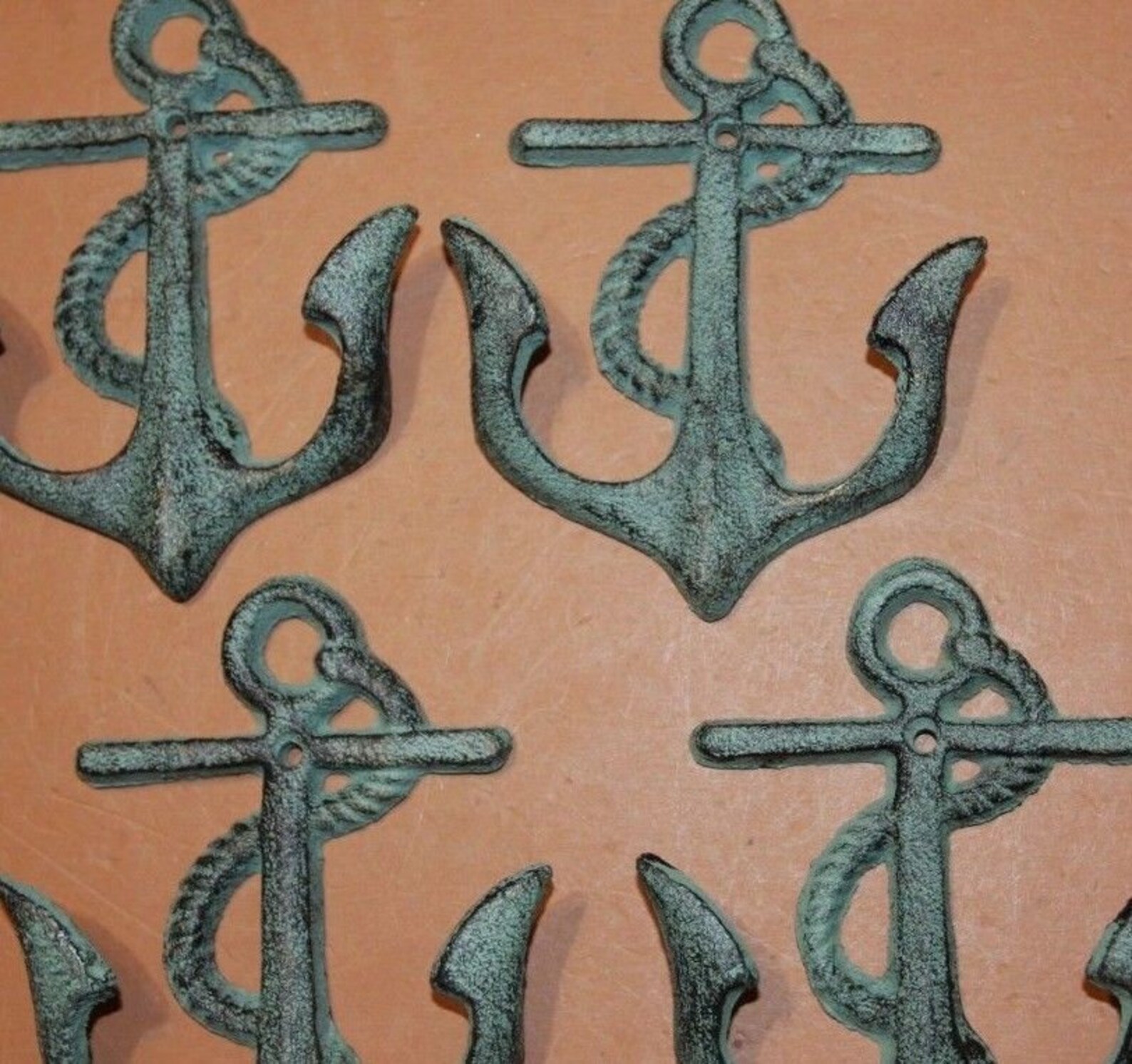 Bronze Look Anchor Wall Hooks Cast Iron Maritime Sailor Navy - Etsy
