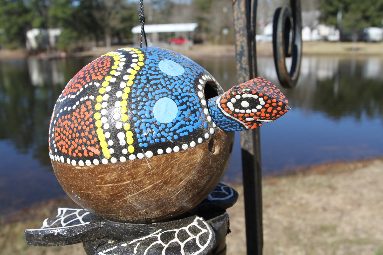 Colorful Bobbing Head Turtle Wind Chime Beach Decor Free - Etsy