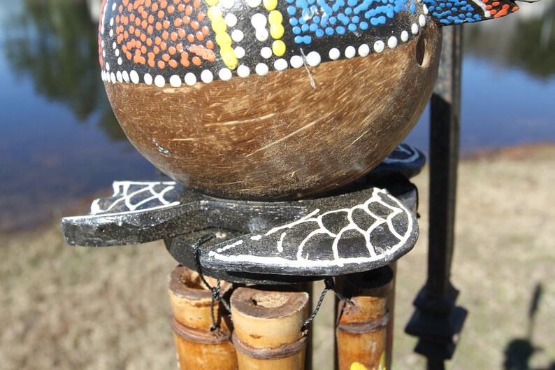Colorful Bobbing Head Turtle Wind Chime Beach Decor Free - Etsy