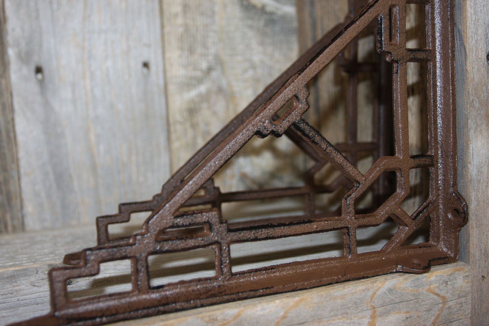 5 Pc Geo Retro Large Shelf Brackets Geometric Design Free - Etsy