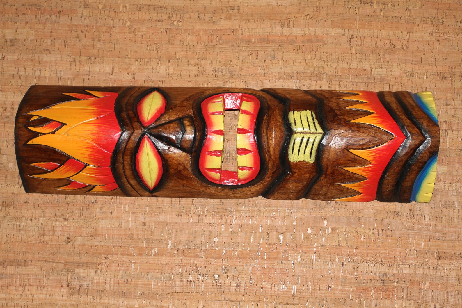 Large 20 Fire Tiki Mask Wall Decor Tiki Bar Free Ship | Etsy