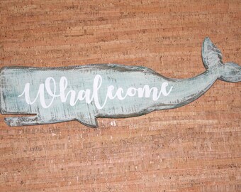 Whale Welcome Sign | Etsy