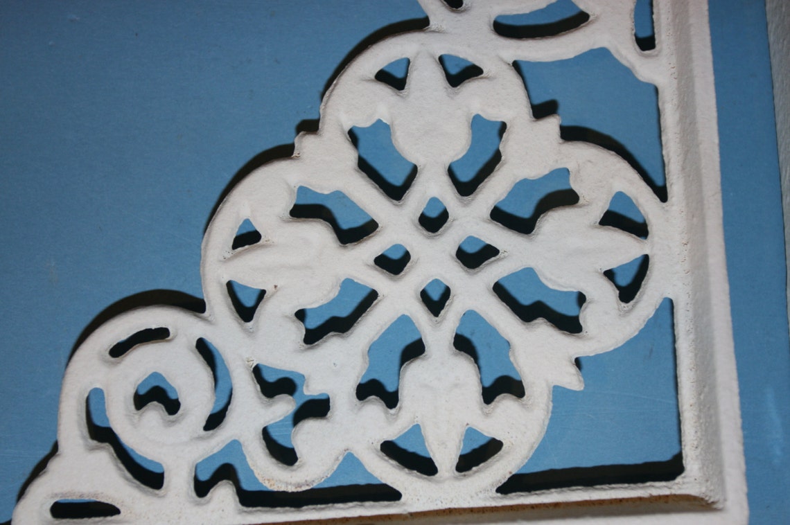4pc White Flower Decorative Shelf Brackets 7 1/2 Free - Etsy
