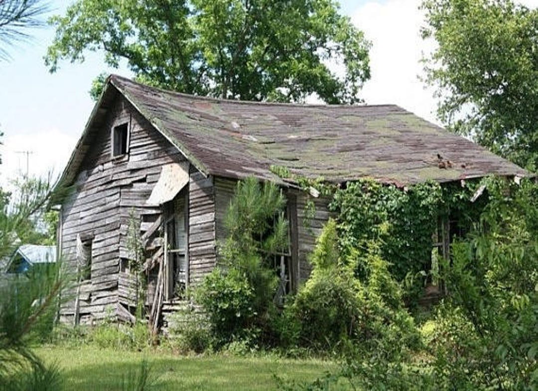 Run-down Weathered Cabin Shack, Old Mississippi Photos, Free Shipping ...