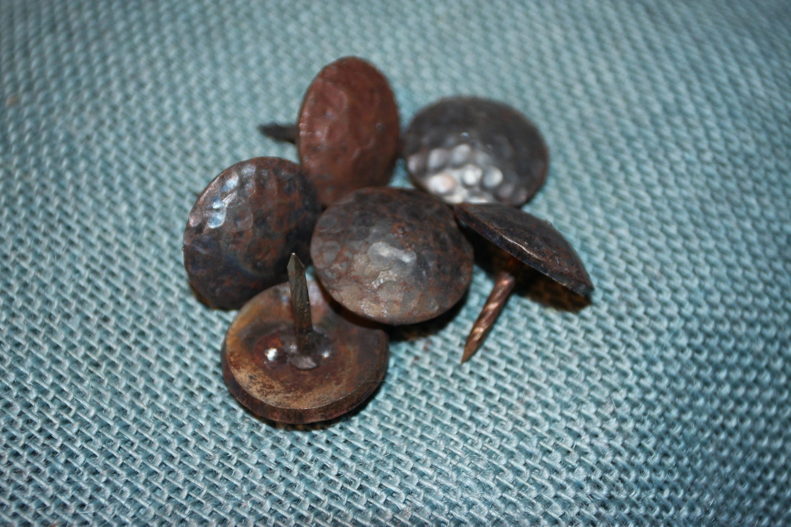 1 Inch Round Hammered Clavos Spanish Wood Crafter Hardware - Etsy