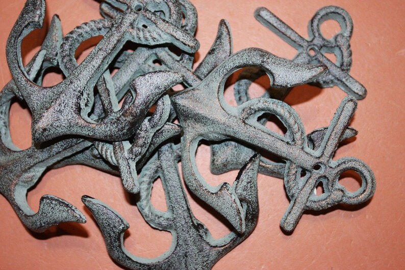 Bronze Look Anchor Wall Hooks Cast Iron Maritime Sailor Navy - Etsy