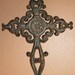 3pc Decorative Cross Wall Display Wall Mounted Cast Iron Decor Rustic ...