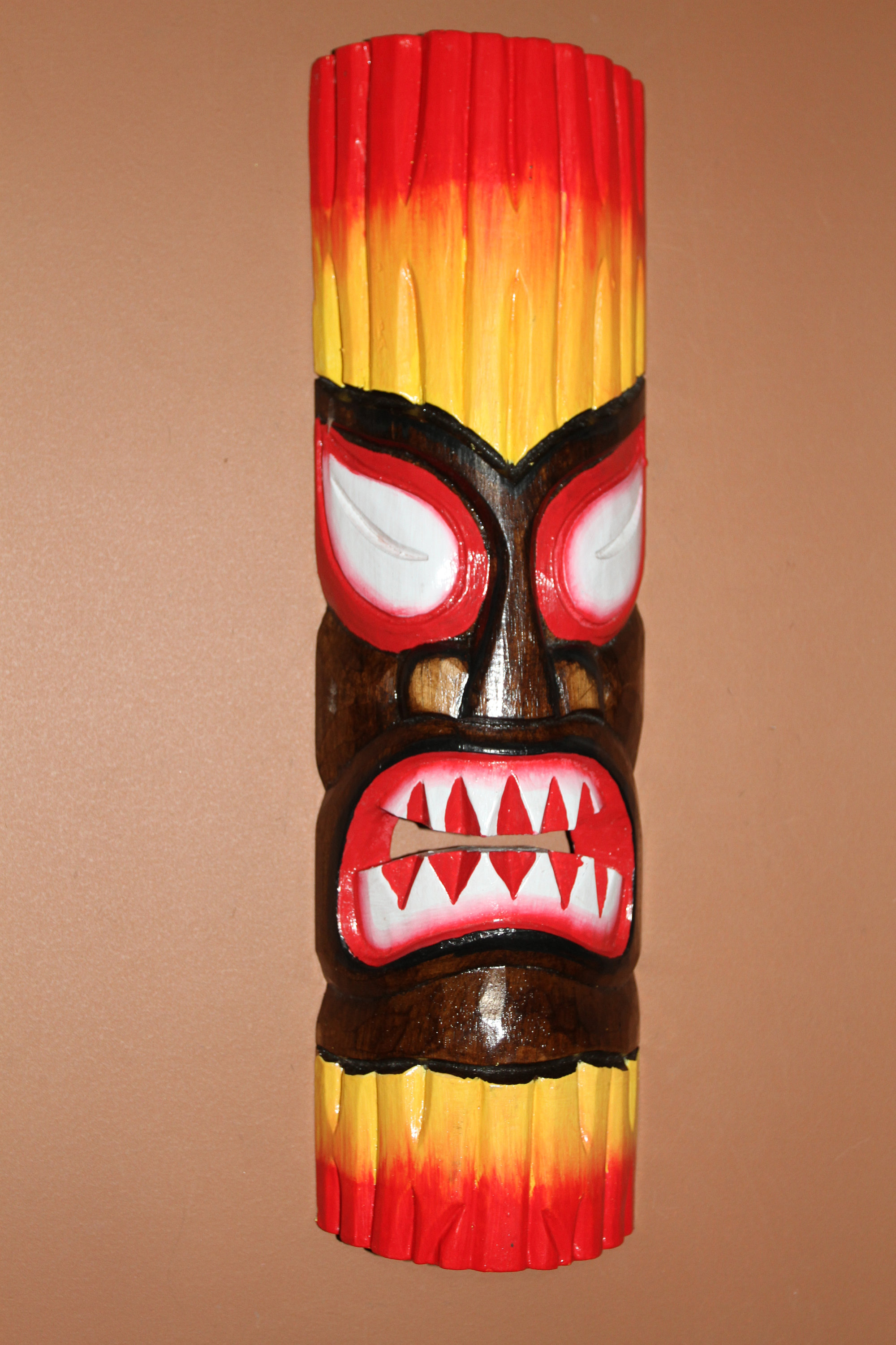 20 Long Vibrant Color Tiki Mask, Tiki Bar Decor, Free Ship - Etsy