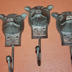 Pig Wall Hook, Bronze Color, Free Shipping H-95 - Etsy