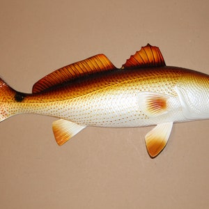 28" Redfish Wall Mount - Life Size and Species Correct- Trophy Fish ...