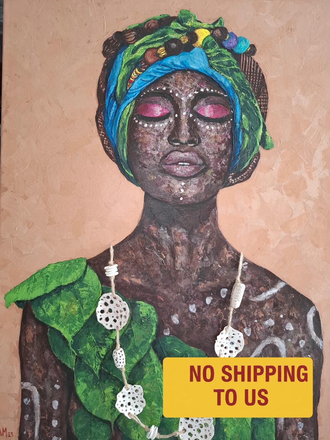 Tropical Africa - Original Mixed Media Painting - Etsy